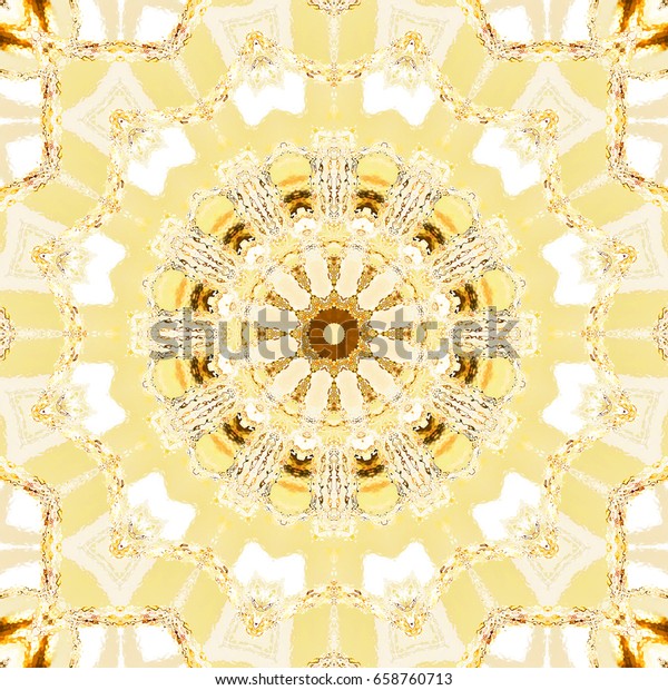 Colorful Symmetrical Pattern Textile Ceramic Tiles Stock Illustration ...