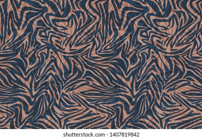 Seamless Gold Zebra Pattern Vector Illustration Stock Vector (Royalty ...