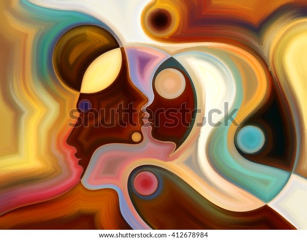 Colors Mind Series Backdrop Elements Human Stock Illustration 412678984
