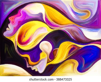 Colors Unity Series Creative Arrangement Colorful Stock Illustration ...