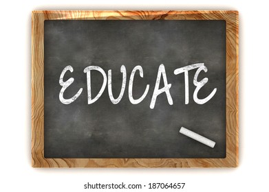 Colourful 3d Render Educate Concept Blackboard Stock Illustration ...