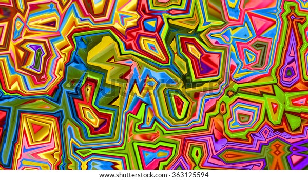 Colourful Crazy Abstract Background Stock Illustration 363125594 ...