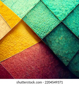 Colourful Rhombus Geometry Texture Pattern Wallpaper Stock Illustration ...