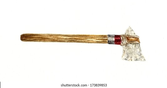 Comanche Flint Tomahawk Stock Illustration 173839853 | Shutterstock