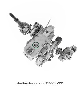 Combat Machine Top View 3d Illustration Stock Illustration 2155037221 ...