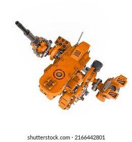 Combat Machine Top View 3d Illustration Stock Illustration 2166442801 ...
