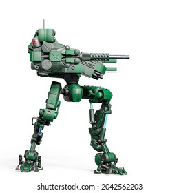 Combat Mech Attack Side View 3d Stock Illustration 2042562203 ...