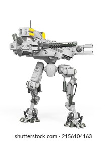 Combat Mech Side View 3d Illustration Stock Illustration 2156104163 ...