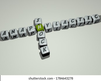 Combination Anaphylactic Shock Built By Cubic: illustrazione stock ...