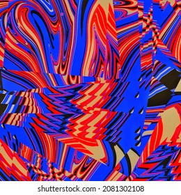 Combination Drawing Patterns Abstract Shapes Colorssimple Stock ...