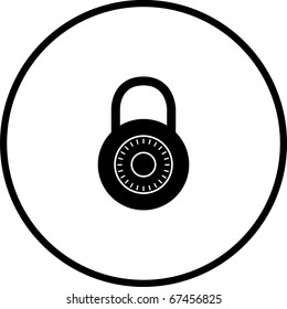 Combination Lock Symbol Stock Illustration 67456825