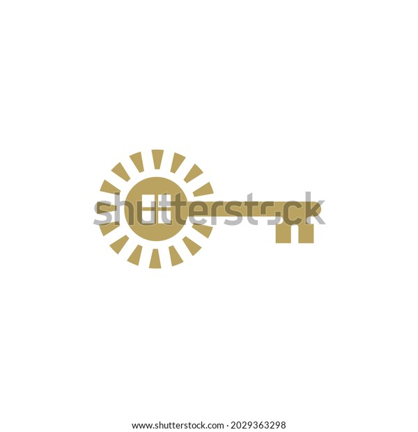 Combination Logo Between Key Rod Sunlight Stock Illustration 2029363298 ...