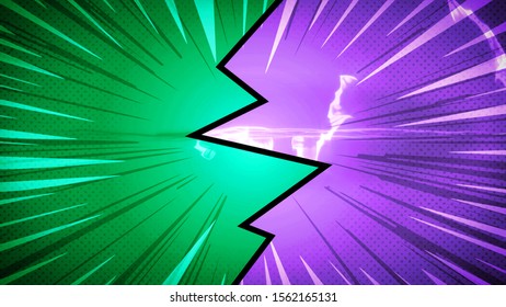 Comic Book Action Layout Background Power Stock Vector (Royalty Free ...