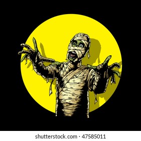 Comic Book Mummy Stock Illustration 47585011 | Shutterstock