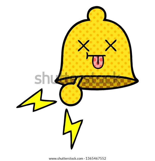Comic Book Style Cartoon Ringing Bell Stock Illustration 1365467552 ...