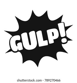 Comic Boom Gulp Icon Simple Illustration Stock Illustration 789270466 ...