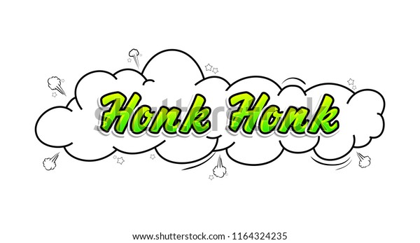 Comic Collection Word Honk Honk Colored Stock Illustration 1164324235 ...