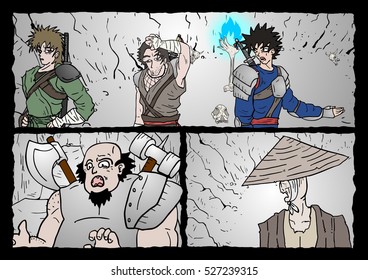 Comic Page Draw Stock Illustration 527239315 | Shutterstock