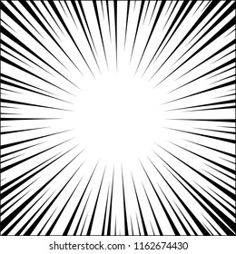 Comic Speed Zoom Lines Background 스톡 일러스트 1162674430 | Shutterstock