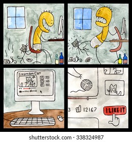 Computer comic strip : 595 images, photos et images vectorielles de ...