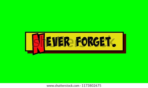 Comic Strip Yellow Box Text Never Stock Illustration 1173802675 ...