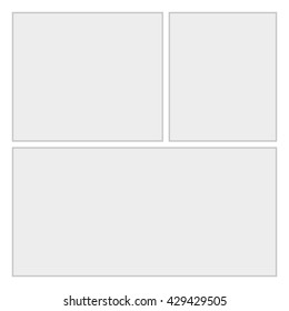 Comics Blank Layout Template Background Illustration Stock Illustration 429429505 | Shutterstock
