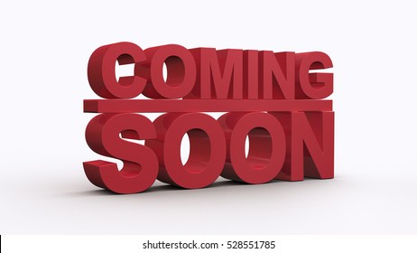 Coming Soon Message 3d Rendering Stock Illustration 528551785 ...