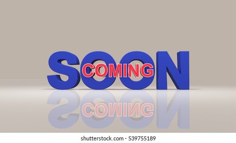 Coming Soon Text 3d Rendering Stock Illustration 539755189 | Shutterstock
