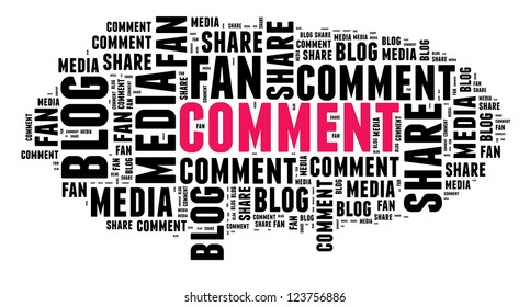 Comment Word Cloud Stock Illustration 123756886 | Shutterstock