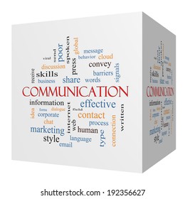 Communication 3d Cube Word Cloud Concept Stock Illustration 192356627 ...