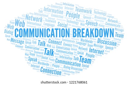 Communication Breakdown Word Cloud Stock Illustration 1221768061 ...