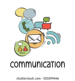 Communication Concept Stock Illustration 503399446 | Shutterstock