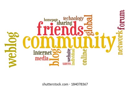 Community Word Cloud Stock Illustration 184078367 | Shutterstock
