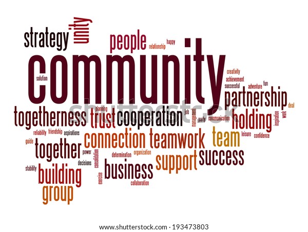 Community Word Cloud Stock Illustration 193473803