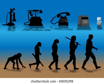 630 Human evolution phone Images, Stock Photos & Vectors | Shutterstock