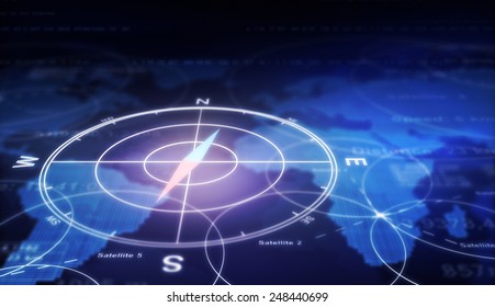 Compass Numbers World Map Stock Illustration 248440699 | Shutterstock