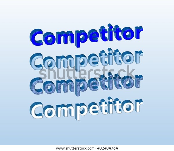 Competitor 3d Illustration Stock Illustration 402404764