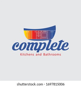 Ilustrasi Stok Complete Logo Design Concept Packaged Simple 1697815006 ...