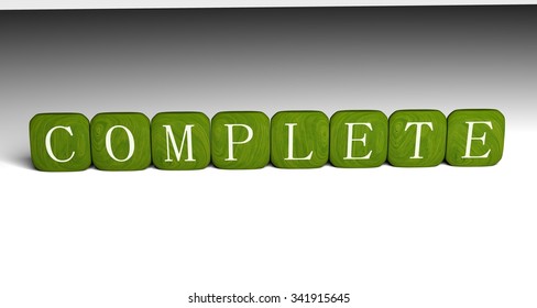 Complete Word Stock Illustration 341934743 | Shutterstock