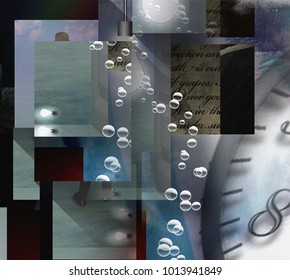 Complex Abstract Art Layers Existence 3d Stock Illustration 1013941849 ...