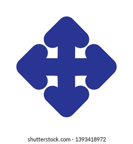 Complex Direction Arrow Icon Your Project Stock Illustration 1393418972 ...