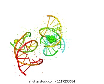 Complex Dna Ligand 3d Structure Biopolymer Stock Illustration 1119233684