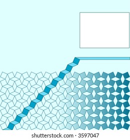 Complexity Optical Illusion Border Frame Concept Stock Illustration ...