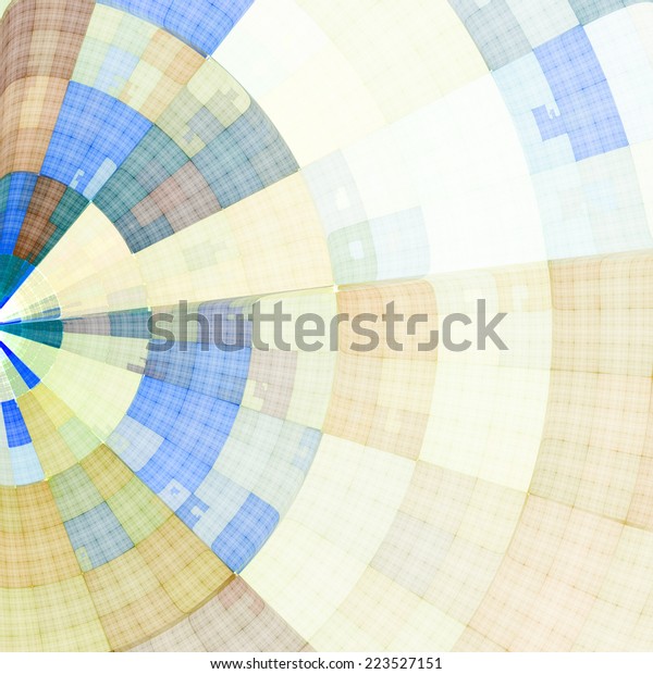 Composition Abstract Radial Grid Lights Concept Stock Illustration ...