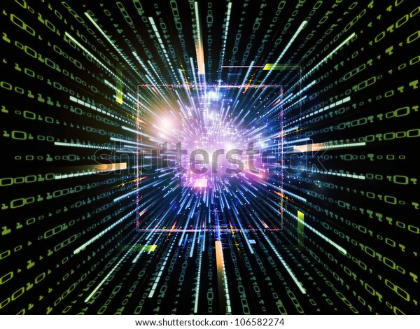 Composition Cpu Graphic Abstract Design Elements Stock Illustration ...