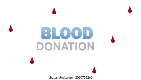 Composition Donate Blood Text On White Stock Illustration 2020755260 ...