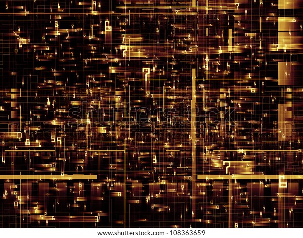 Composition Network Diagram Lines Abstract Design Stock Illustration ...