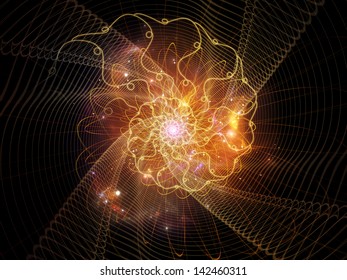 Composition Spiral Elements On Subject Design Stock Illustration ...