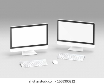 Computer Blank Screen Isolated Stock Illustration 1688300212 | Shutterstock