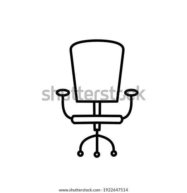 Computer Chair Icon Logo Template Stock Illustration 1922647514 Computer Chair Icon Logo Template Stock Illustration 1922647514